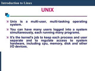 linux-lecture1.ppt | Operating Systems | Computer Software and Applications