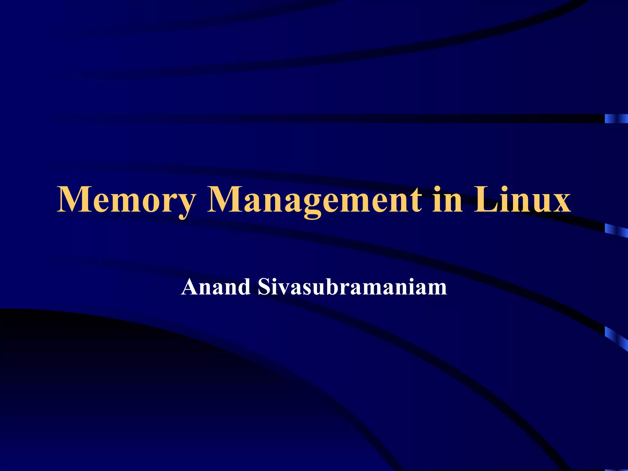 Linux memory | PPT