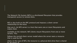 Linux network file system (nfs) | PPTX