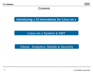 Linux on Z13 and Simulatenus Multithreading - Sebastien Llaurency | PPT