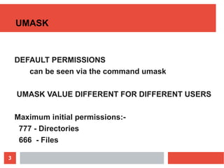Linux permissions | ODP