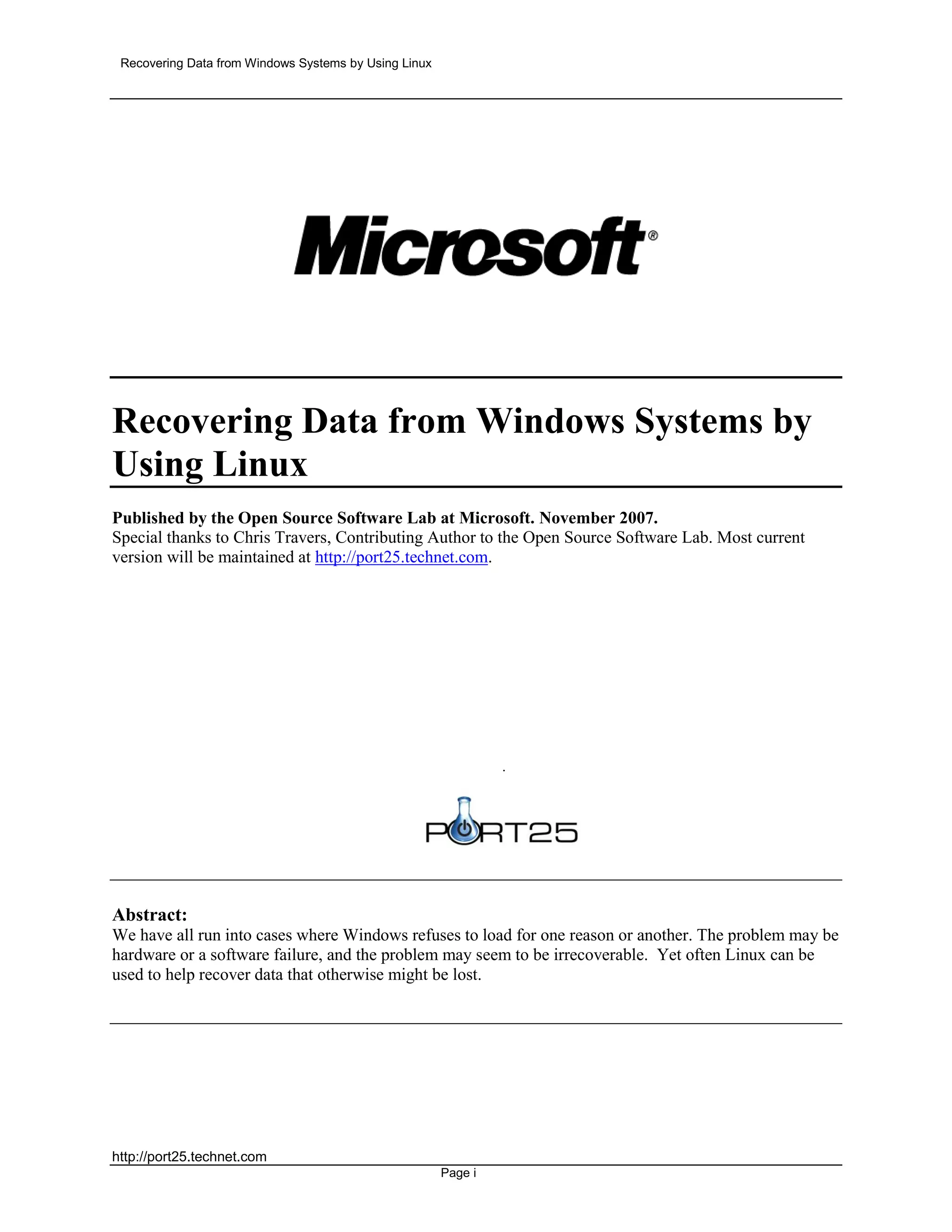 Linux Recovery | PDF