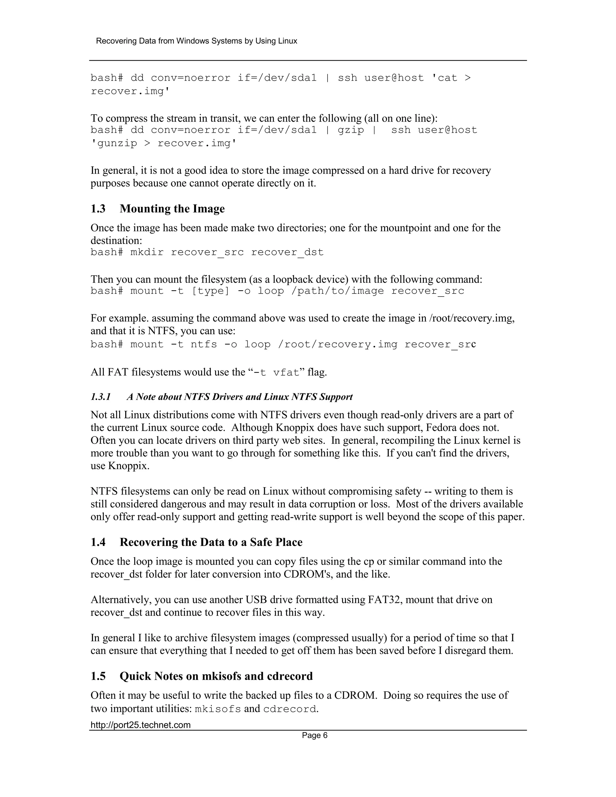 Linux Recovery | PDF