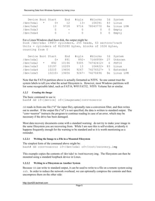 Linux Recovery | PDF