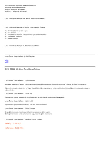 Linux temel-kursu-maltepe | PDF