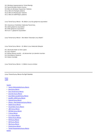 Linux temel-kursu-mersin | PDF