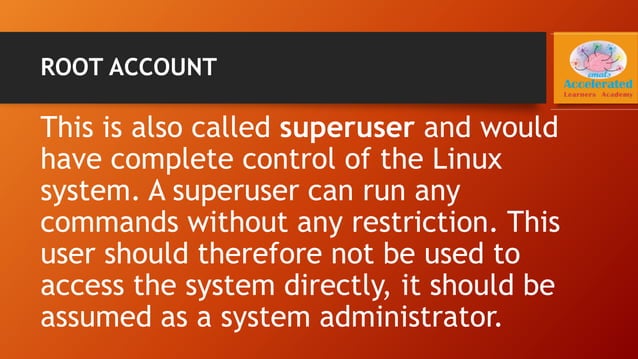 User Administration In Linux Ppsx Operating Systems Computer Software And Applications