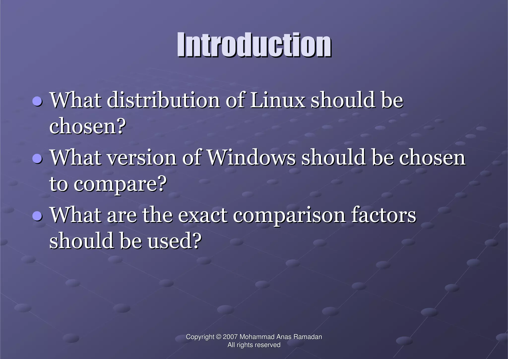 Linux vs. Windows | PPT