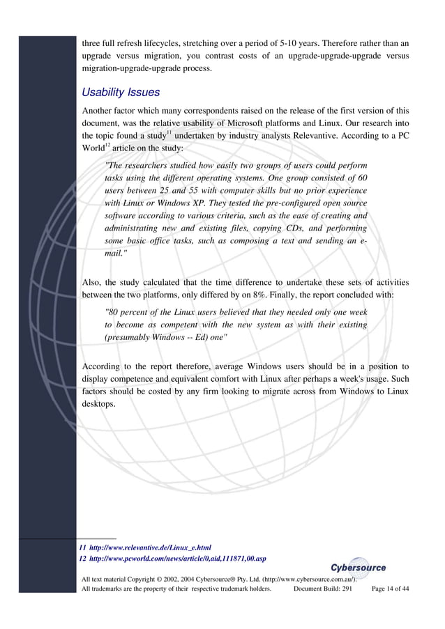 Linux Vs Windows Tco Comparison | PPT