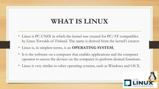 what is linux? | PPTX