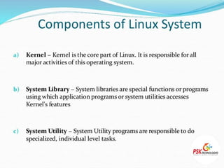 Linux and Operating System | PPT
