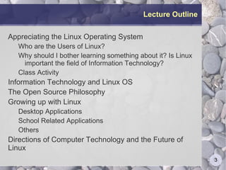 Linux 101 Exploring Linux OS | ODP | Operating Systems | Computer Software and Applications