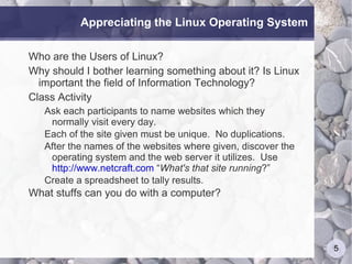 Linux 101 Exploring Linux OS | PPT