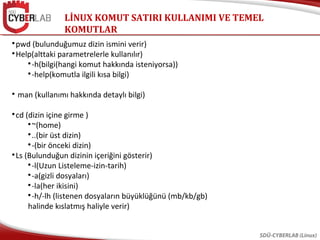 Linux101 Temel Komutlar-Dizin Yapısı | PPT