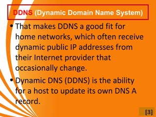 Linux15 dynamic dns-2 | PPT
