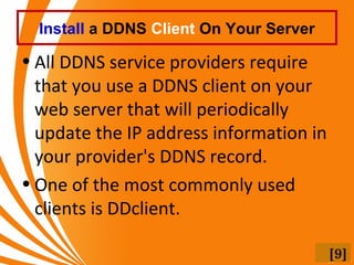 Linux15 dynamic dns-2 | PPT