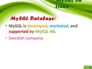 Linux17 MySQL_installation | PPS