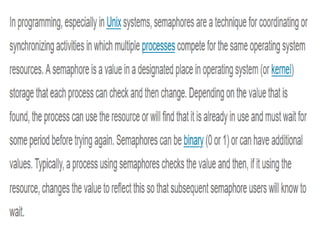 Linux and Inter Process communication Details | PPT