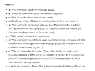 Linux and Inter Process communication Details | PPT