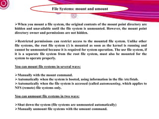 File Systems : Mount and Unmount - R.D.Sivakumar | PPTX