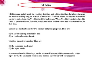 VI Editor - R.D.Sivakumar | PPTX | Desktop Publishing | Computer ...