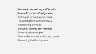 Linux Advantage: A Jetking Course for IT Professionals | PPTX | Operating Systems | Computer ...