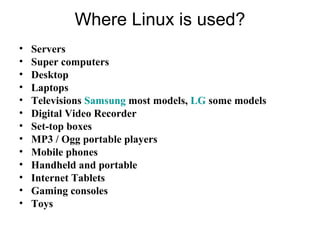Linux a free and open source operating system | PPT