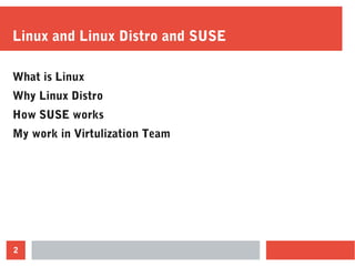 Linux and SUSE | ODP