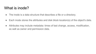 Linux and windows file system | PPTX