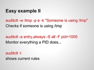 Linux audit framework | PDF