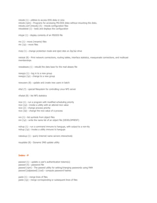Linux basic commands | DOCX | Operating Systems | Computer Software and Applications