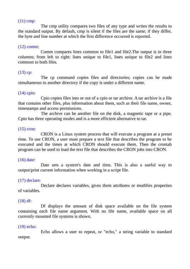 Linuxbasiccommands | PDF