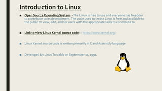 Linux basic commands | PPTX