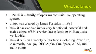 Linux basics | PPT