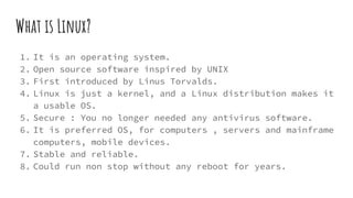 Linux basics | PPTX