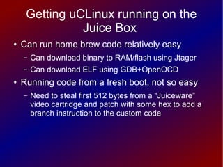 UWE Linux Boot Camp 2007: Hacking embedded Linux on the cheap | PPT