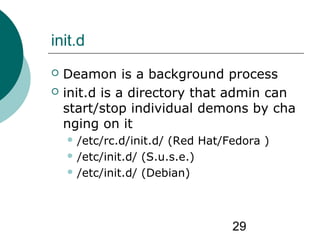 Linux booting procedure | PPT | Operating Systems | Computer Software and Applications
