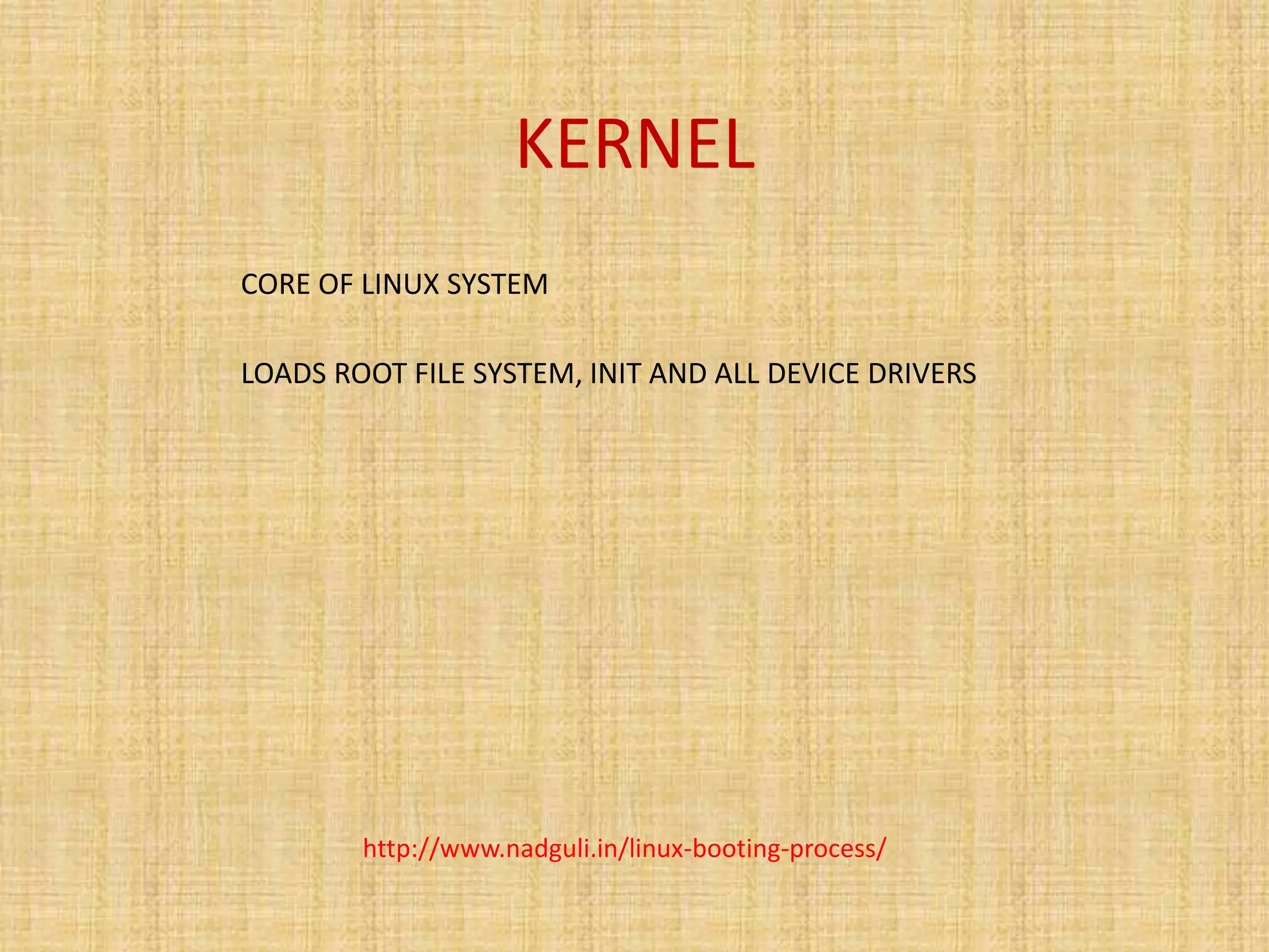 Linux booting process | PPTX