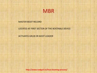 Linux booting process | PPTX