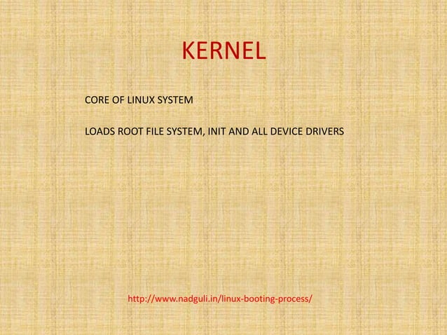 Linux booting process | PPTX