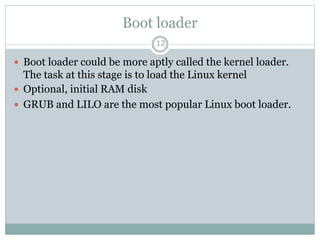 Linux booting process - Linux System Administration | PPTX