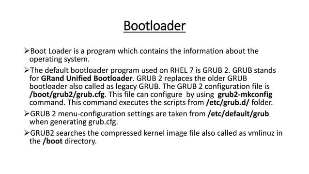 Linux booting sequence | PPTX