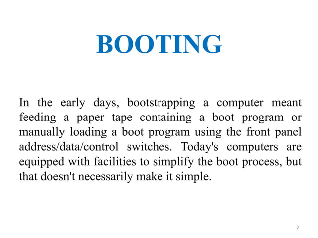 An Insight into the Linux Booting Process | PPT