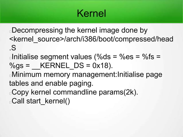 Linux boot process | PPTX | Computing | Technology & Computing