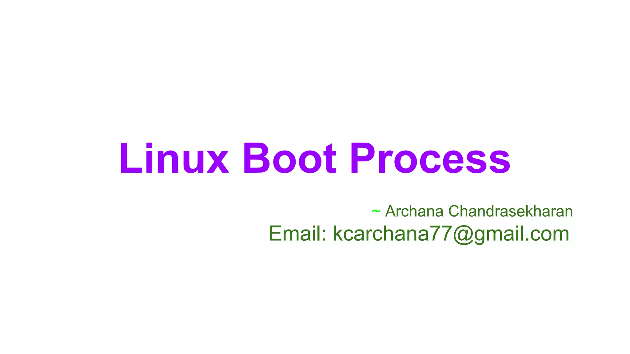Linux boot process | PDF | Operating Systems | Computer Software and Applications