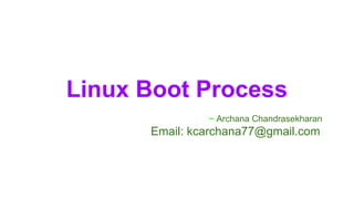 Linux boot process | PDF | Operating Systems | Computer Software and Applications
