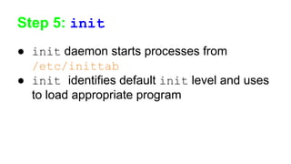 Linux boot process | PDF | Operating Systems | Computer Software and Applications