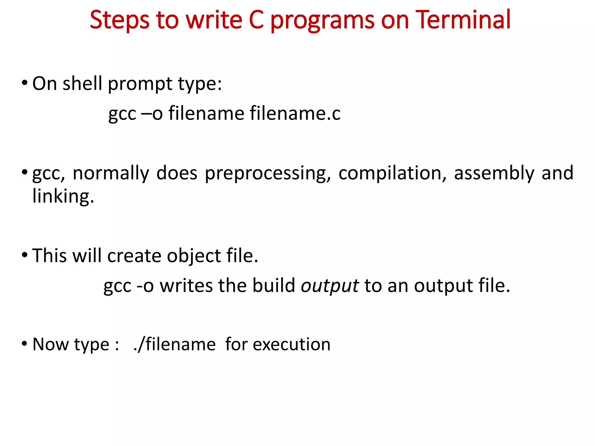 Linux_C_LabBasics.ppt | Operating Systems | Computer Software and ...