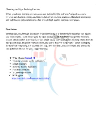 Linux Classroom and Online Training.pdf