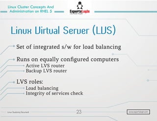 Linux Cluster Concepts | PDF